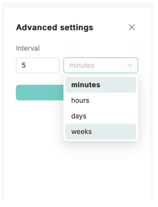 What are the "Advanced graph settings"?